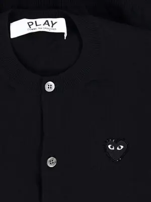 Play Comme Des Garcon Wool Cardigan