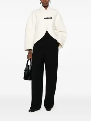 FORTE_FORTE Wool Blend Cropped Coat