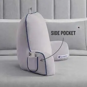 Champion Faux Wool Backrest Pillows - Gray