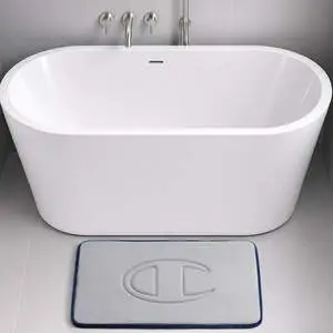Champion Quilted Logo Memory Foam Bath Mats