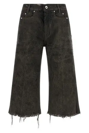 Rick Owens Bolan Cutoff' Bermuda Shorts - Gray