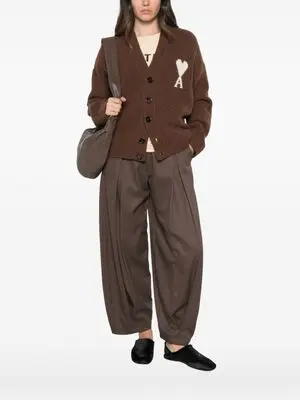 AMI Paris De Coeur Wool Cardigan