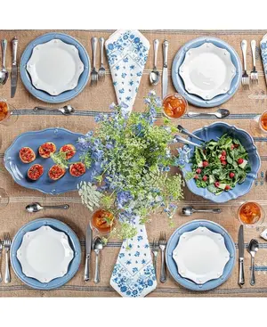 JULISKA Berry & Thread Dinner Plate - Chambray