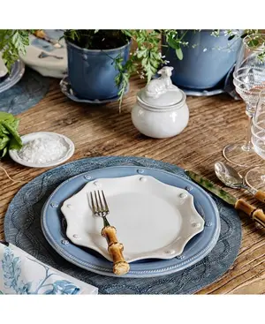 JULISKA Berry & Thread Dinner Plate - Chambray