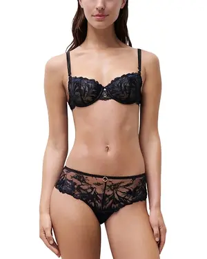 Chantelle Illusion Lace Hipster - Twilight Black