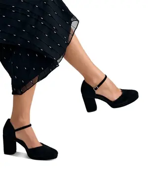 PHASE EIGHT Suede Platform Pumps
