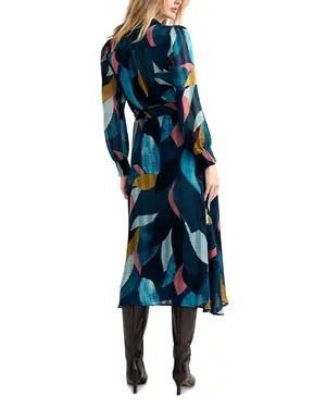 PHASE EIGHT Petite Catalina Petal Abstract Print Midi Dress
