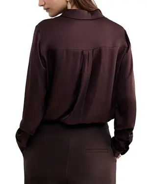PHASE EIGHT Novie Satin Button Up Shirt