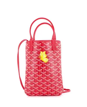 Goyard Poitiers Tote Printed Coated Canvas And Printed Canvas - Red