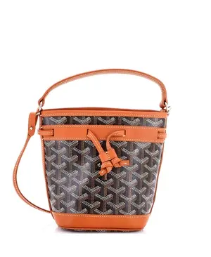 Goyard Petit Flot Bucket Bag Coated Canvas - Brown