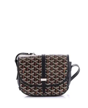 Goyard Pm Belvedere Ii Messenger Bag Coated Canvas - Black