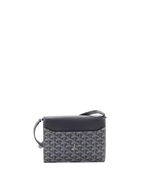 Goyard Chypre Wallet On Strap Coated Canvas With Leather