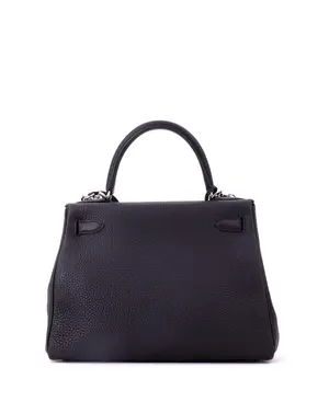 Hermès Kelly 28 Handbag Black Togo With Palladium Hardware