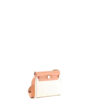 Hermès 20 Herbag Zip Toile And Leather - Neutral