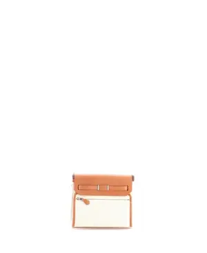Hermès 20 Herbag Zip Toile And Leather - Neutral