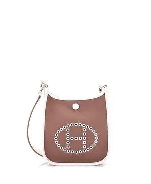 Hermès Tpm Neo Evelyne Bag Toile And Leather - Gray