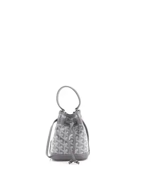 Goyard Petit Flot Bucket Bag Coated Canvas - Gray