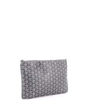 Goyard Mm Senat Zip Pouch Coated Canvas