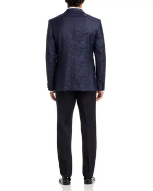 John Varvatos Floral Jacquard Slim Fit Wool Blend Dinner Jacket