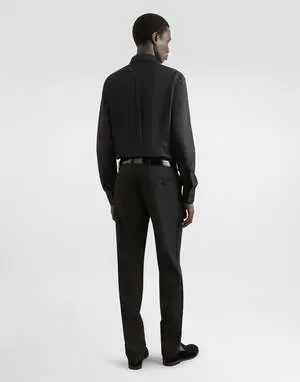 Dolce & Gabbana Stretch Wool Tuxedo Pants