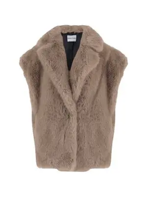 STAND STUDIO Kinley Faux Fur Vest - Multicolor