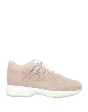 Hogan Sneakers Taupe Size Leather