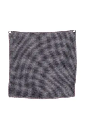 Brunello Cucinelli Silk Pocket Square - Blue