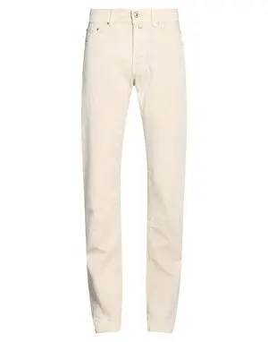 JACOB COHЁN Pants Ivory Size Cotton, Elastane - White
