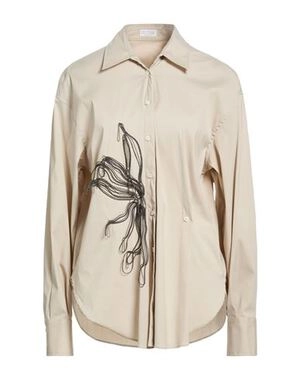 Brunello Cucinelli Shirt Size Cotton, Polyamide, Elastane - Beige