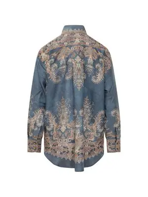 Zimmermann Valiant Printed Silk Shirt - Multicolor