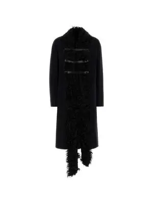 Fendi Wool Shearling Coat - Multicolor