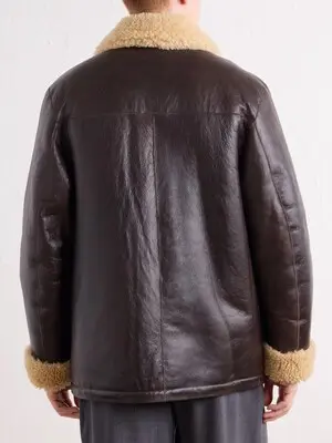 Officine Générale Ilan Shearling-lined Leather Jacket
