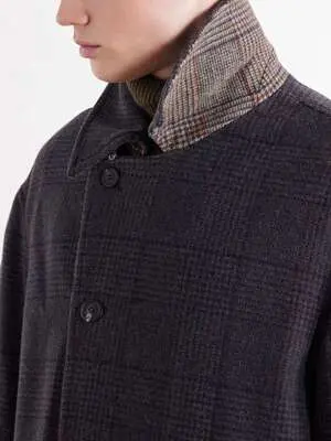 Our Legacy Collapse Prince Of Wales Virgin Wool Coat