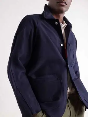 DRAKE'S Cotton-moleskin Chore Jacket