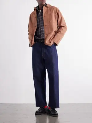 DRAKE'S Cotton-canvas Overshirt - Brown