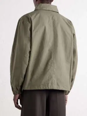 GHIAIA Waxed Cotton-canvas Jacket