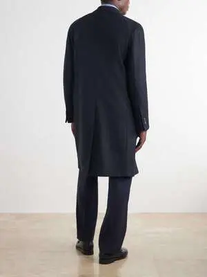 Boglioli Double-breasted Wool-blend Twill Coat