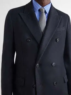 Boglioli Double-breasted Wool-blend Twill Coat
