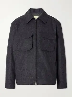 De Bonne Facture Student Prince Of Wales Wool-flannel Jacket