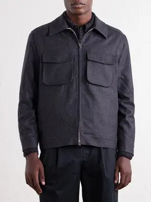 De Bonne Facture Student Prince Of Wales Wool-flannel Jacket