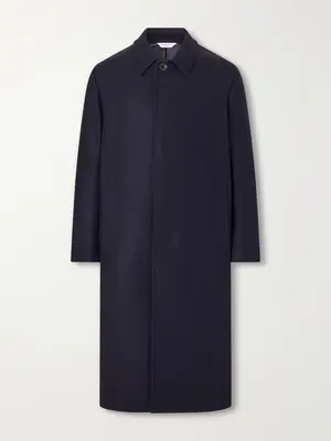 Boglioli Wool-blend Felt Coat - Blue