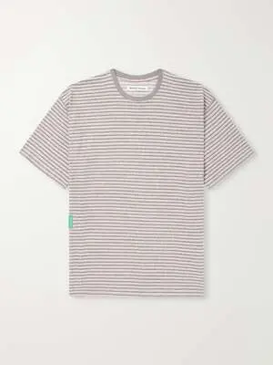 DISTRICT VISION Striped Cotton-jersey T-shirt