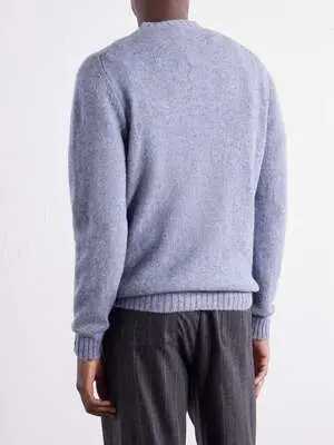 William Lockie Aryan Rib-trimmed Wool Sweater