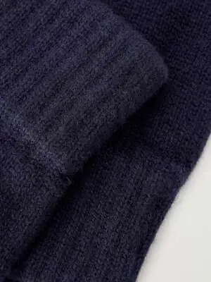 William Lockie Rib-trimmed Cashmere Gloves
