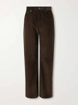 Acne Studios Straight-leg Cotton-corduroy Trousers - Brown