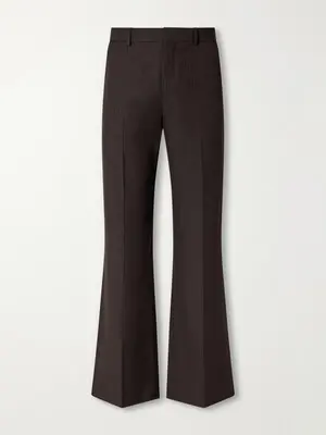 Acne Studios Straight-leg Herringbone Trousers - Brown