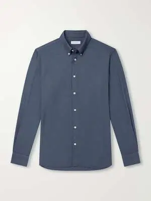 Boglioli Button-down Collar Twill Shirt - Gray