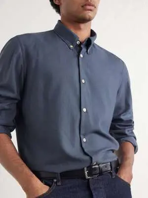 Boglioli Button-down Collar Twill Shirt