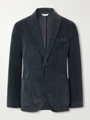 Boglioli Cotton-blend Corduroy Blazer - Gray