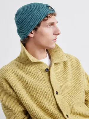 Aimé Leon Dore Logo-appliquéd Waffle-knit Beanie - Green